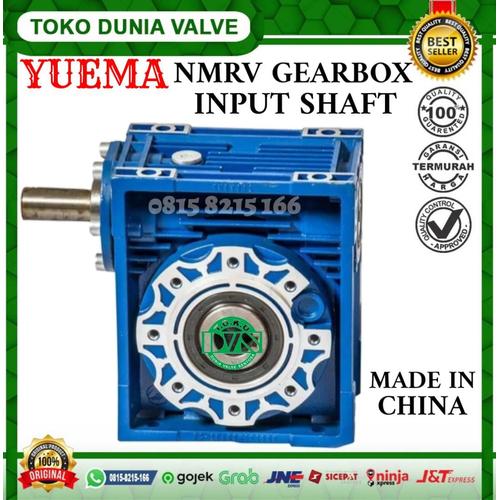 Jual YUEMA GEARBOX NMRV 110 INPUT SHAFT RATIO 1:80 -1:100 ORIGINAL ...
