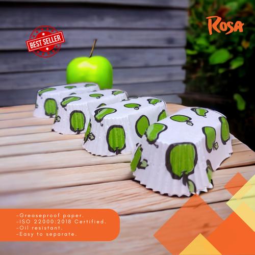 Jual ROSA Cake Case Kertas Kue Cupcake Oval Apple - Oval 2 - Jakarta ...