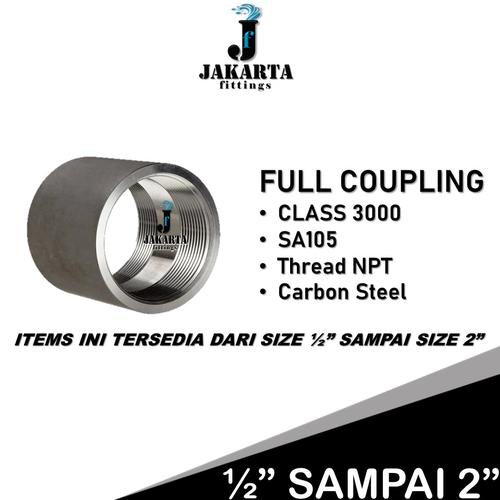 Jual FULL COUPLING CS CL 3000 SA105 THREAD NPT - Kab. Bekasi - JAKARTA ...