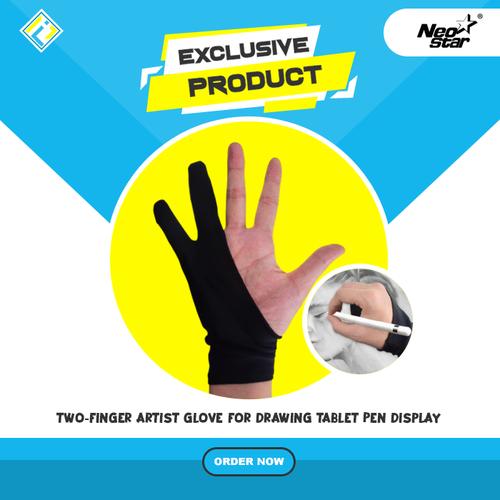 Jual Sarung Tangan Two-Finger Artist Glove for Drawing Tablet Pen ...