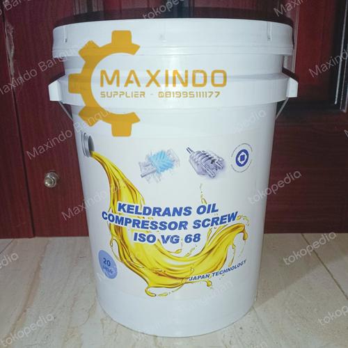 Jual Oli Kompresor Screw KELDRANS 20Liter / Oil Compressor Screw ISO VG ...