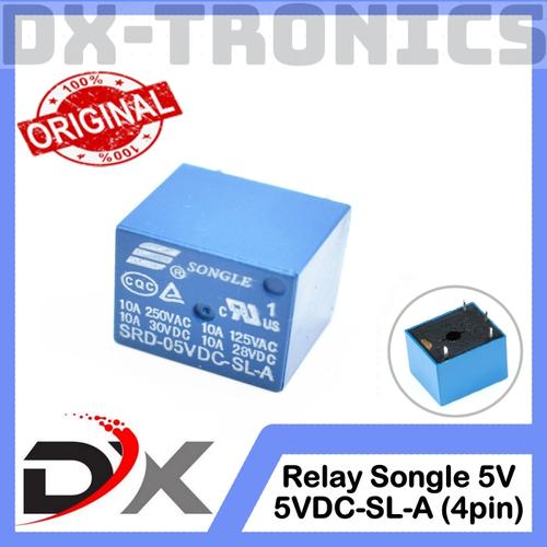 Jual Relay SONGLE 5V 10A SRD-05VDC-SL-A 4 Pin Original - Jakarta Barat ...