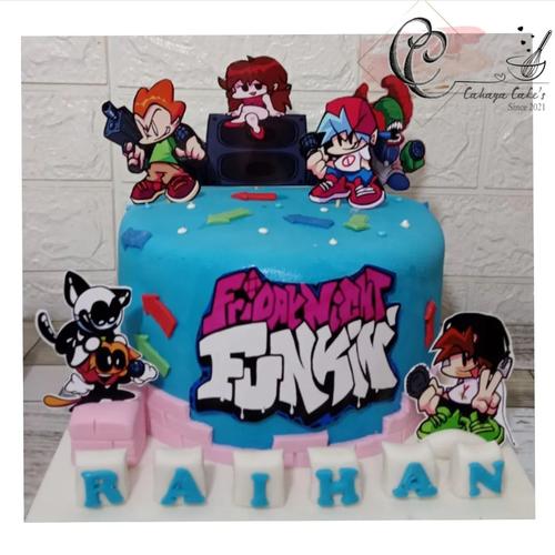 Jual FNF Cartoon Cake / Kue Ulang Tahun Karakter FNF Kartun / Custom ...