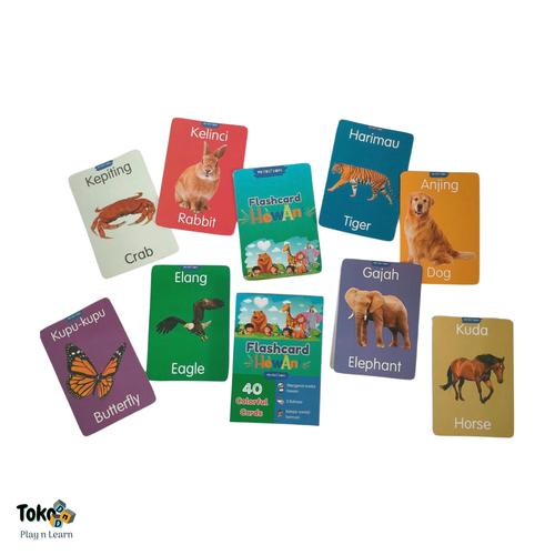 Jual Mainan Edukasi Anak My First Flash Cards Hewan Kartu Binatang ...
