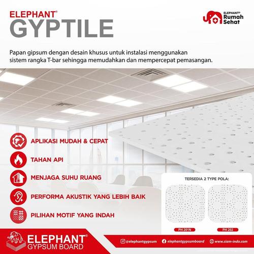 Jual Gyptile / Pinhole Elephant Gypsum Isi 8 Lbr/Dus - Kota Bekasi ...