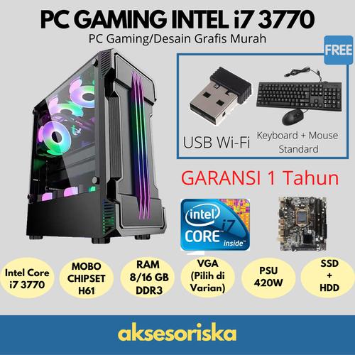 Jual PC Rakitan Komputer Untuk Gaming, Desain & Video Editing Intel Core i7 - RAM 16GB, GT 610 ...