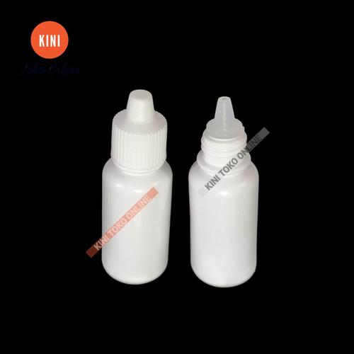 Jual CC botol tetes 15 ml TINGGI Polos Bolong plastik 15ml putih ...