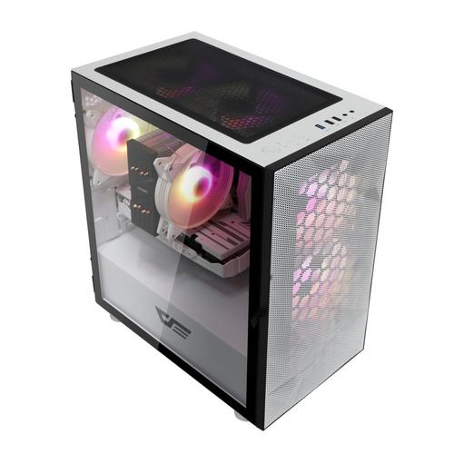 Promo darkFlash DLM21 M-ATX PC CPU Case - Tempered Glass Casing - Putih ...