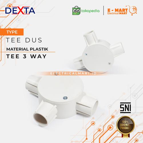 Jual Tee Dus Kres Dus 20mm / Tee 3 Way 3 Lubang / Tdos Kresdos Dexta ...