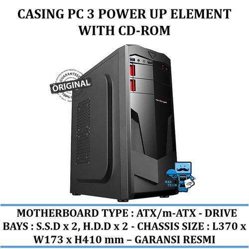 Jual Casing Pc 3 Power Up Element With Cd-Rom - Original Produk ...