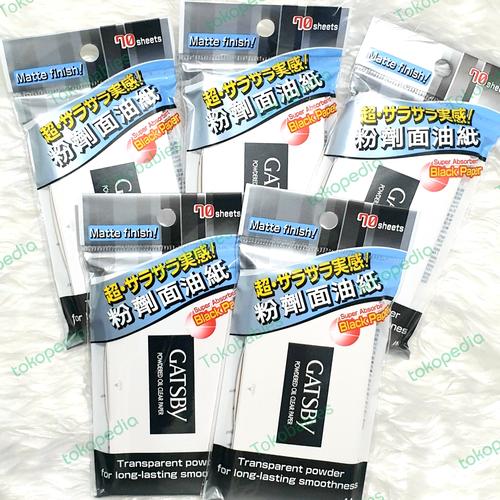 Jual GATSBY Face Powdered Oil Clear Paper Film Kertas Minyak Wajah ...