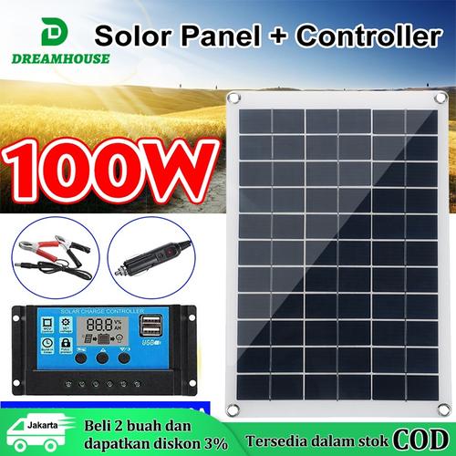 Jual 60W/100W SOLAR PANEL PANEL SURYA PEMBANGKIT LISTRIK TENAGA SURYA ...