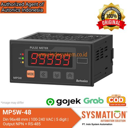 Jual Autonics MP5W-48 Digital Panel Meter, Pulse Meter/RPM Meter - ISA ...