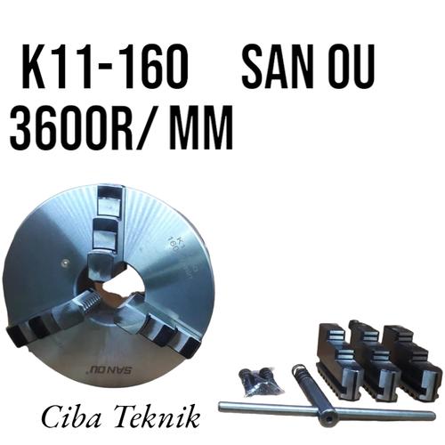 Jual Chuck Bubut/ Clow / Claw Bubut 6inc / Kepala Bubut San ou K11 160 ...