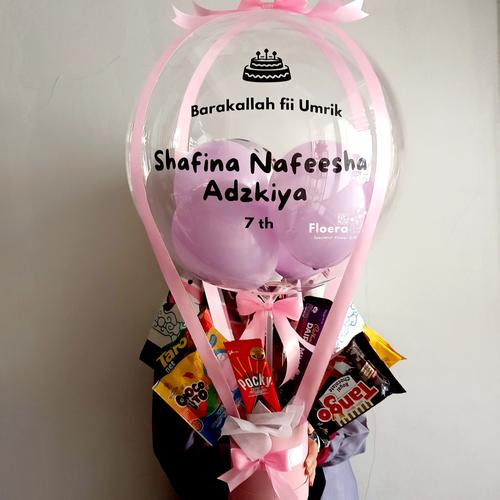 Jual Buket bunga balon snack kado ulang tahun bucket bloom box - Hitam ...