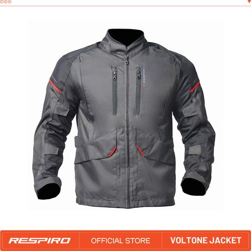 Jual RESPIRO JAKET / VOLTONE / RESPIRO MOTOR JACKET WINDPROOF - BLACK ...