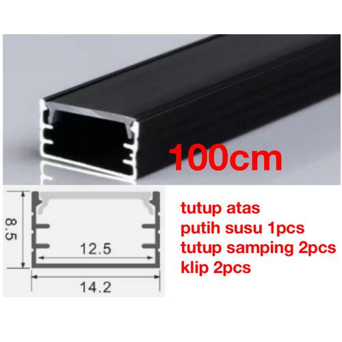 Jual housing profile aluminium cover rumah led strip 1509 u outbow ...