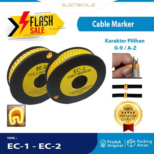 Jual Cable Marker EC 1 / EC 2 Huruf A-Z - EC1 0-9 - Kota Tangerang - Electrical.id | Tokopedia