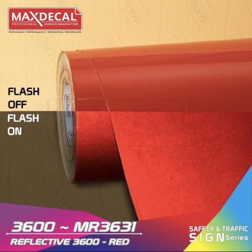 Jual MAXDECAL Reflective 3631 Red Scotchlite Mata Kucing Merah 60cm ...