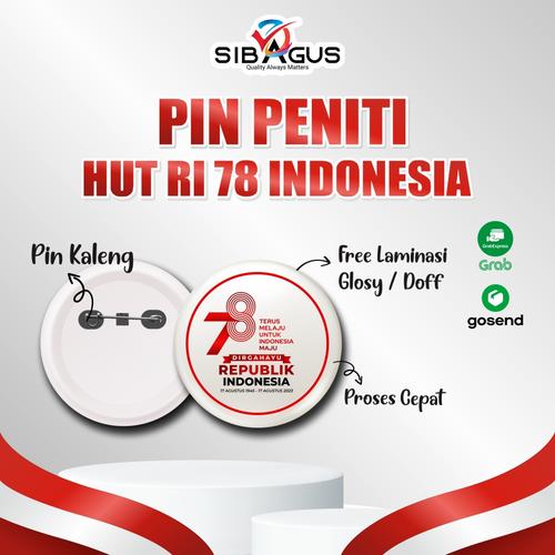 Jual Pin Peniti Tema Hari Kemerdekaan Indonesia | 17 Agustus - 5.8 cm ...