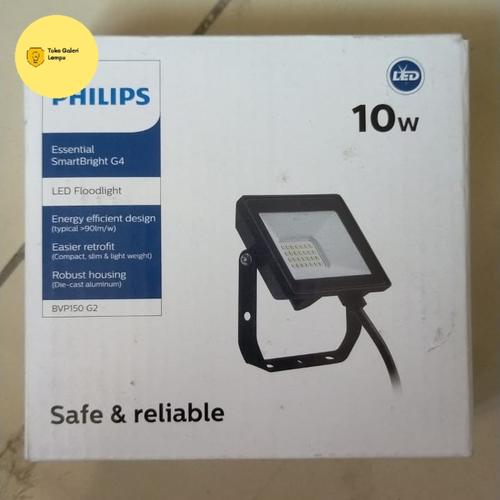 Jual FLOOD LIGHT PHILIPS LED BVP150 BVP 10 WATT LAMPU SOROT Putih ...
