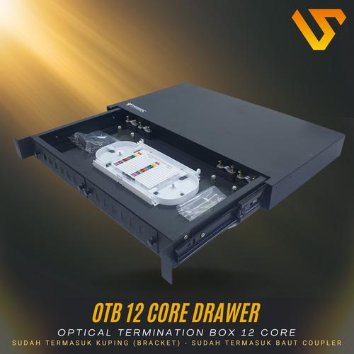 Jual Tarmoc Fiber Optic OTB 12 Core SC | 1U Drawer ODF OTB 12 Core ...