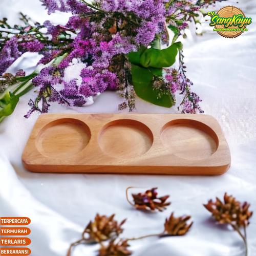 Jual Tatakan kayu nampan kayu tatakan kopi kafe tatakan mug cangkir ...