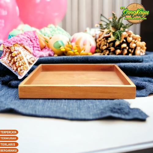 Jual Nampan kayu besar kotak kayu murah baki kayu Wood Tray full kayu ...