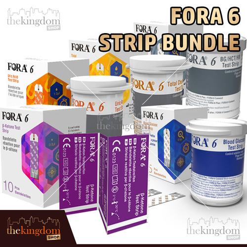 Jual Fora 6 Plus Strip Refill Gula Kolesterol Asam Urat Hemoglobin ...