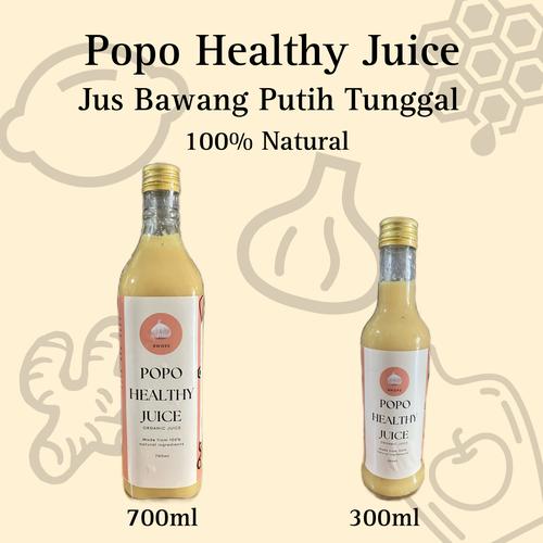 Jual Jus Bawang Putih Tunggal Popo Healthy Juice 700ml 300ml Fresh ...