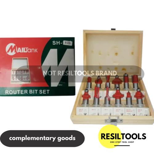 Jual Mata Profil Kayu 1/2 inch Router Bit Set Mailtank SH 135 Isi 12 ...