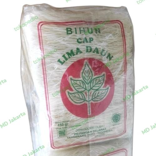 Jual Bihun Cap Lima Daun 450gr Rice Vermicelli Bihun Beras Noodle 5 ...