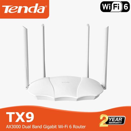 Promo Tenda TX9 AX3000 Dual Band Gigabit Wi-Fi 6 Router Cicil 0% 3x ...