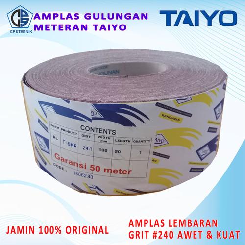 Jual Amplas Bangunan Grit # 240 TAIYO Amplas Gulung Roll Amplas Meteran ...