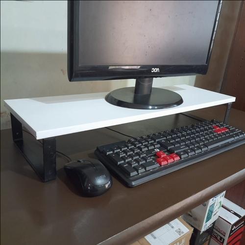 Jual LUXURY White Laptop Stand Monitor Kaki Besi Riser Alas Rak Tatakan ...