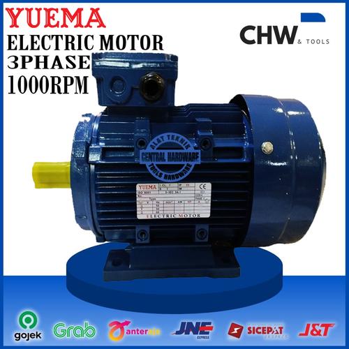 Jual SA 0.75KW 1HP 6P 3PHASE B3 90S-6 YUEMA ELECTRIC MOTOR - Jakarta ...
