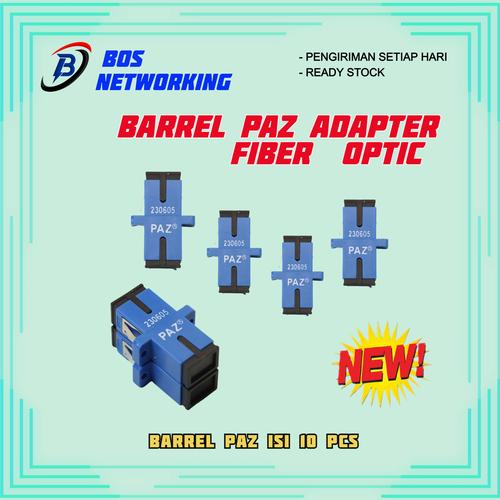 Jual Barrel Fiber Optic Adapter Fiber Optic SC UPC Merk PAZ Isi 10 Pcs ...