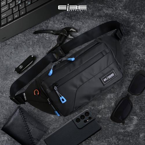 Jual Eibe waistbag waterproof / tas selempang pria anti air - Black ...