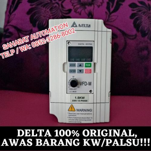 Jual Inverter Delta 1.5 Kw 2Hp 220V Vfd Vsd 1Phase 3Phase 220V ...