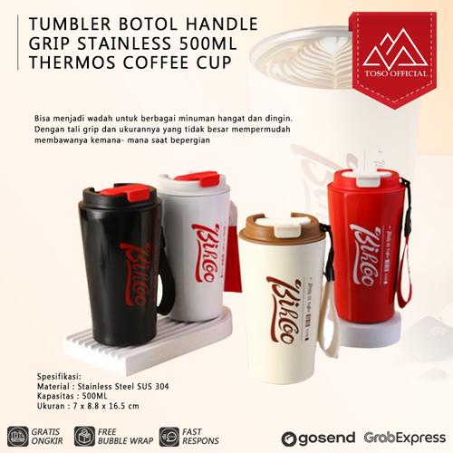 Promo Tumbler Botol Mug Termos Kopi Coffee Cup Tea + Tali Gantung SUS ...