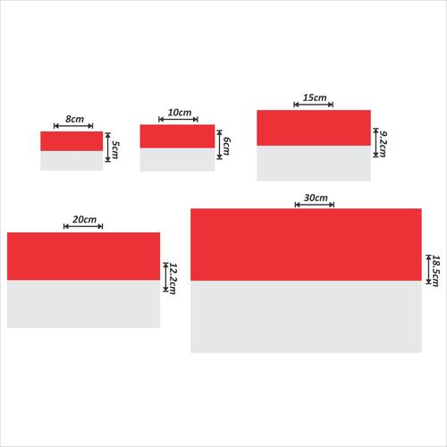 Jual Stiker Bendera Indonesia | Sticker Cutting Bendera Indonesia - Kab ...