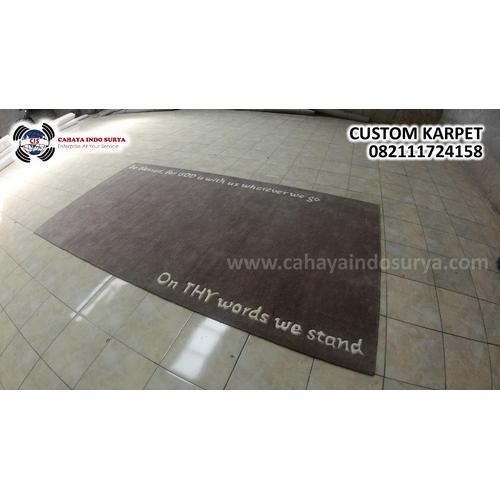 Jual KARPET CUSTOM TULISAN | KARPET RUANG TAMU - Jakarta Barat - Cahaya ...