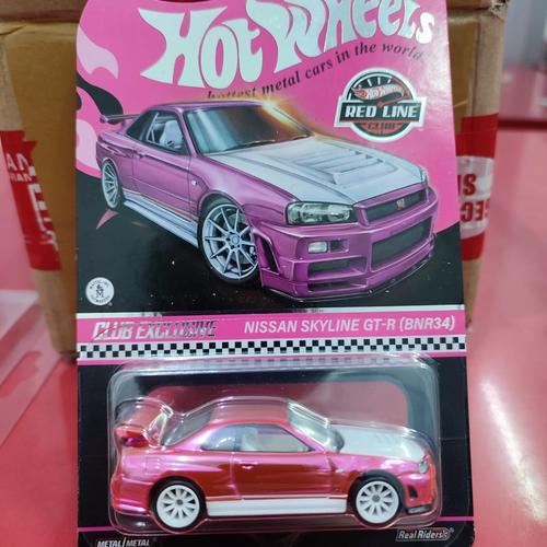 Jual Hot Wheels RLC NISSAN SKYLINE GT-R BNR34 R34 PINK spectraflame ...