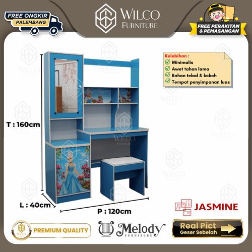 Jual Meja Belajar Melody Karakter Princess Biru / Meja Tulis MB MR 168 ...