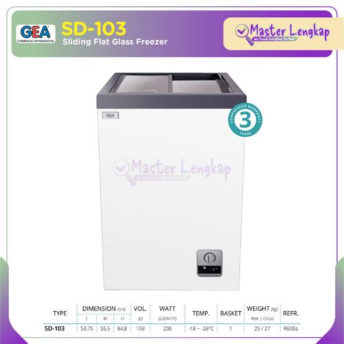 Jual GEA SLIDING FLAT GLASS FREEZER SD-103 / SD103 / SD 103 - Jakarta Barat - Master Lengkap ...