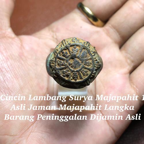 Jual Cincin Kuno Lambang Surya Lambang Majapahit Asli Majapahit Langka ...