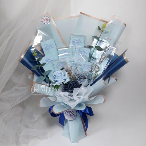 Promo Money Bouquet | Buket Uang Kosong Model Lembaran + Bunga ...