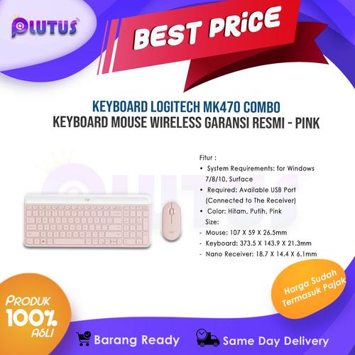 Jual Keyboard Logitech MK470 Combo Keyboard Mouse Wireless Garansi ...