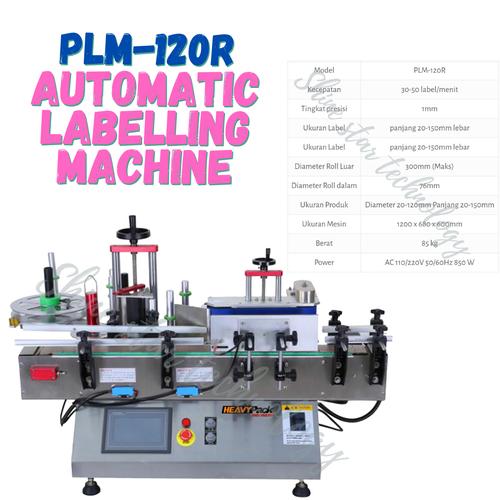Jual Automatic Labelling Machine Heavypack PLM-120R Mesin Label Botol ...