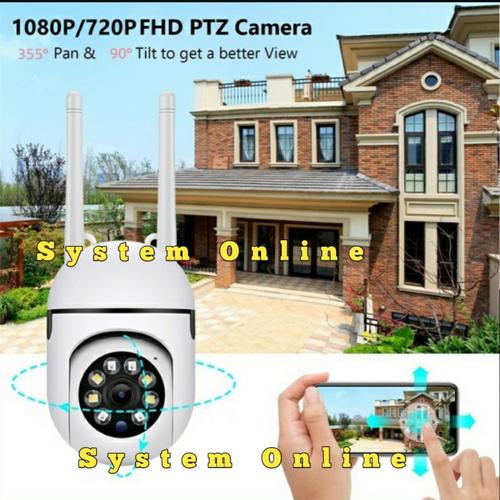 Jual Kamera IP CCTV Outdoor Nirkabel 360 Sudut Pandang PTZ Pan Tilt 8 ...